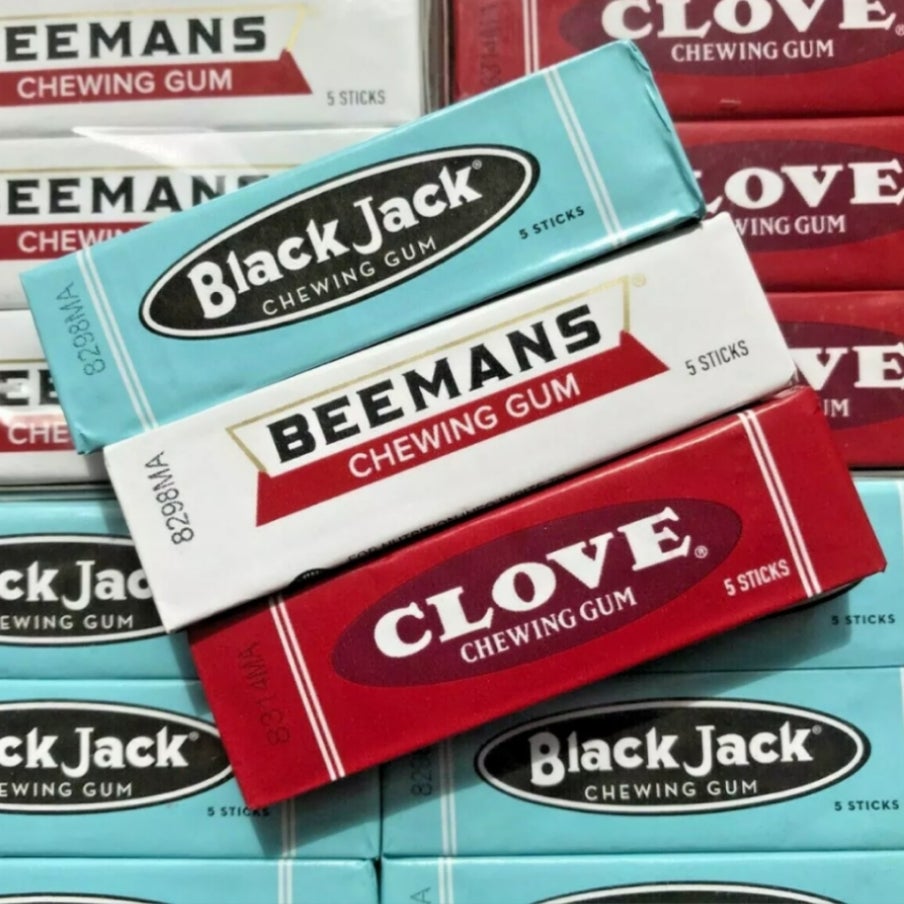 Nostalgic Classic Beemans, Black Jack, Clove, & Teaberry Chewing Gum ...