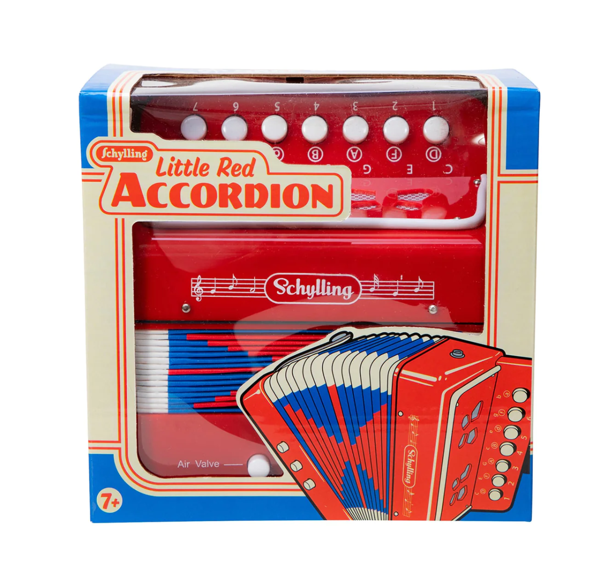 Little Red Accordion Schylling Toys | Retro Betty