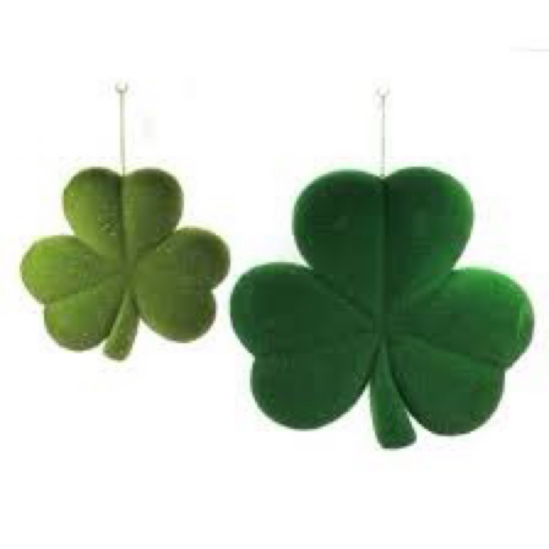 180 Degrees Assorted Large Flocked Shamrock | Retro Betty