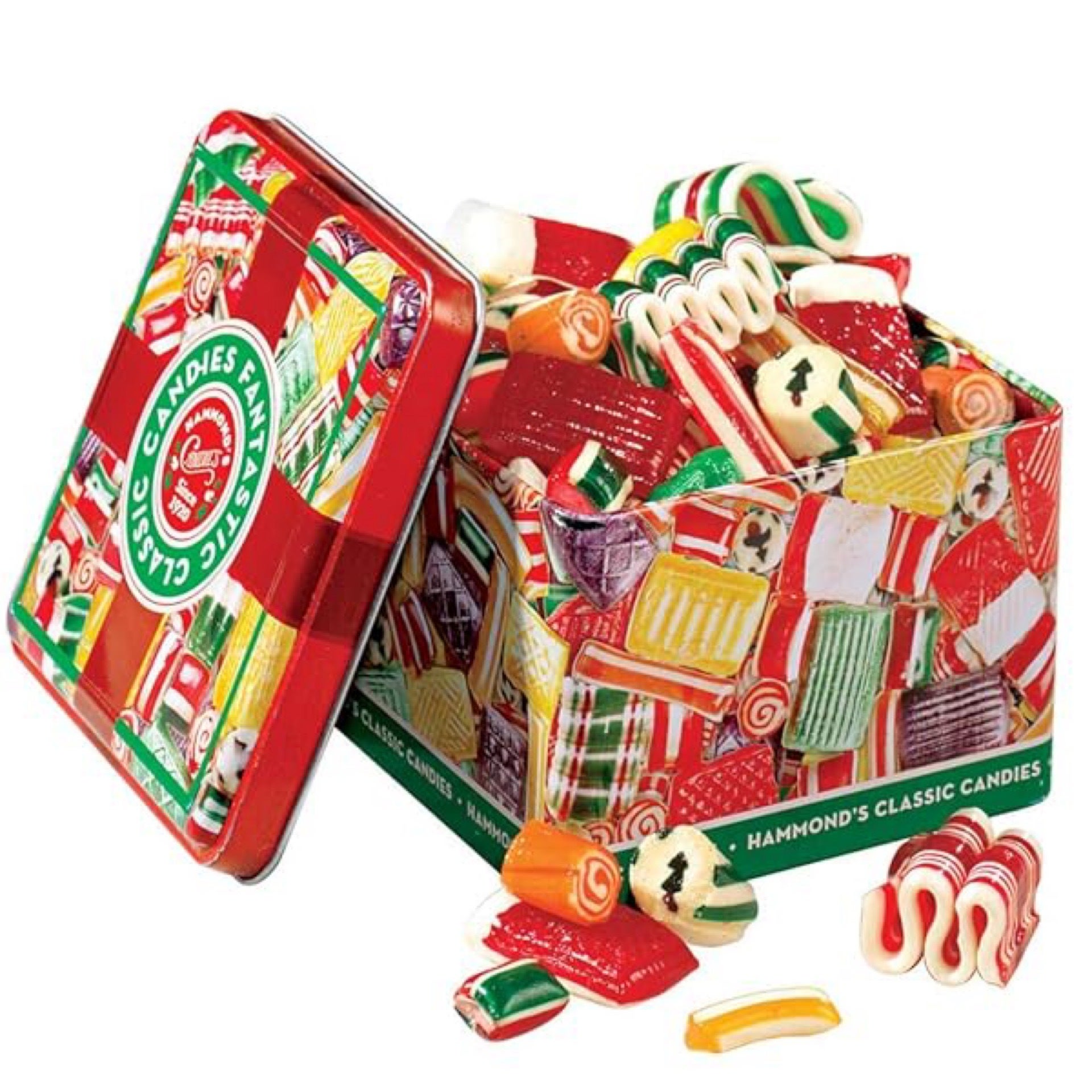 Vintage Classic Mix Square Candy Tin Hammonds | Retro Betty